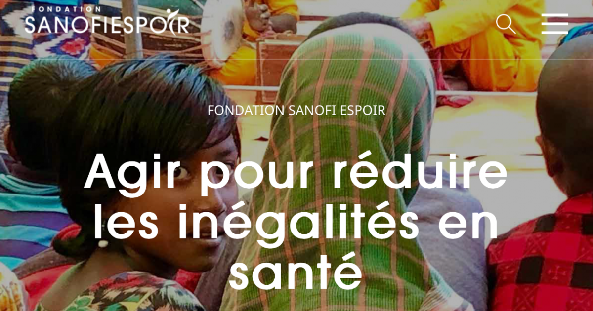 La Fondation Sanofi Espoir modernise son site web | Foundation S - The ...