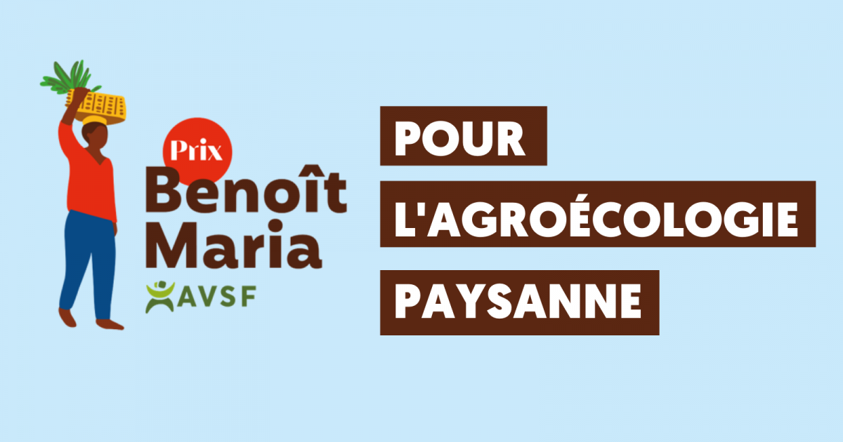 Première édition du Prix Benoît Maria pour l’agroécologie paysanne ...
