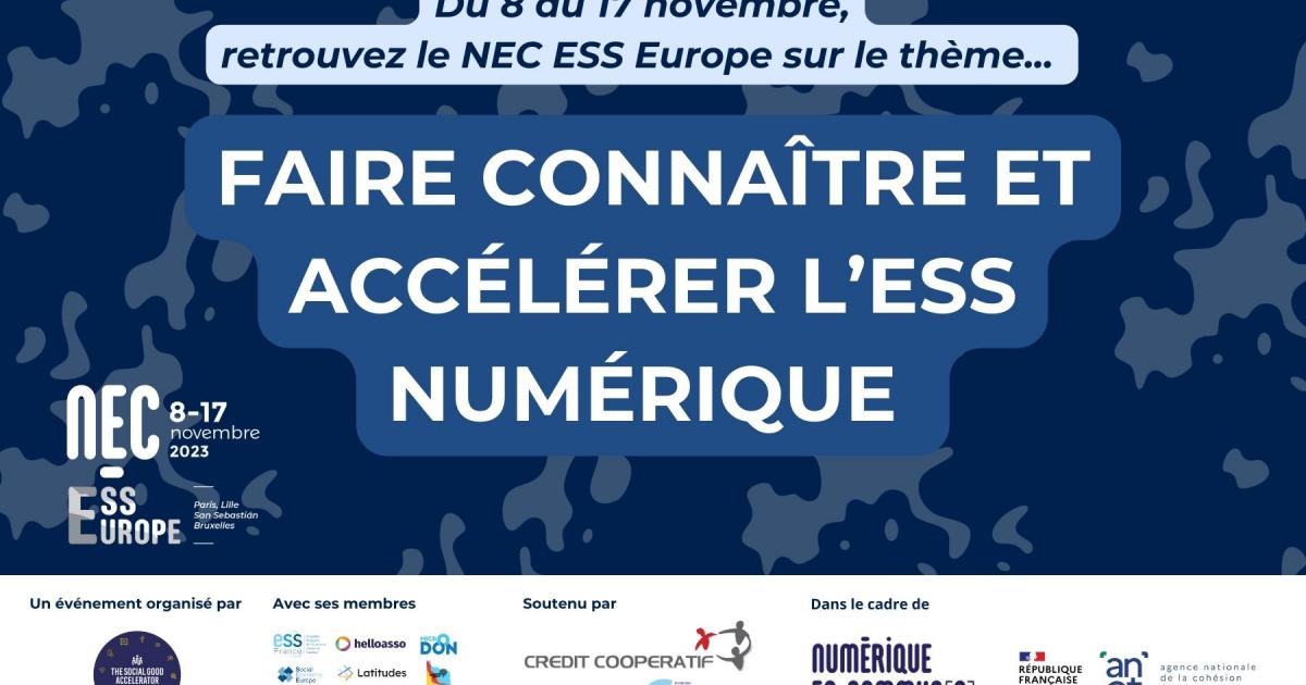 NEC ESS Europe pour faire connaître et accélérer l'ESS numérique ...