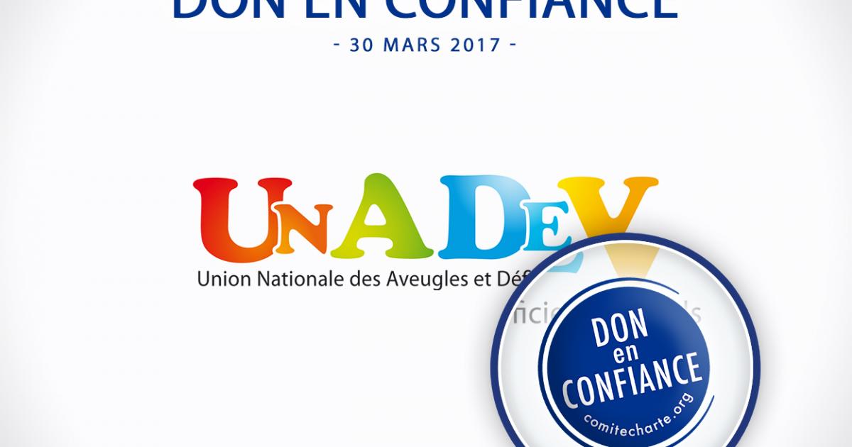 L'UNADEV obtient le label "Don en confiance" | Le Don en Confiance
