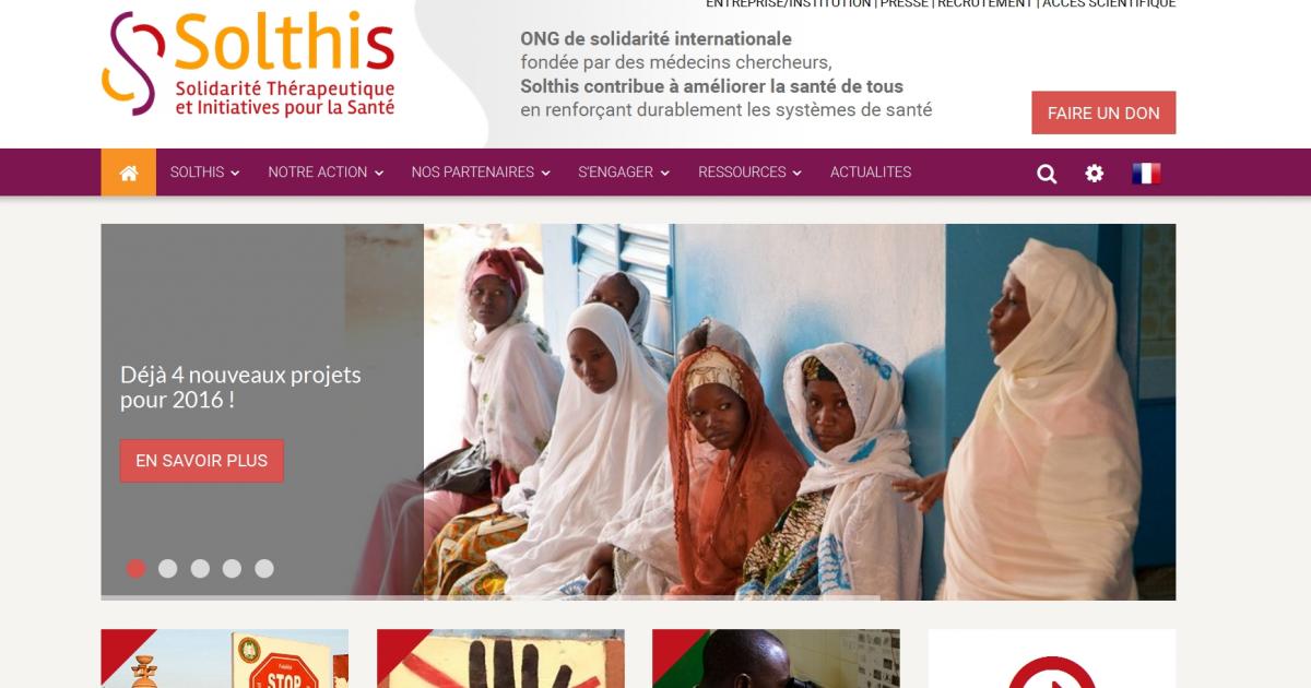 Solthis fait peau neuve : nouveau site, nouvelle vidéo ! | Solthis